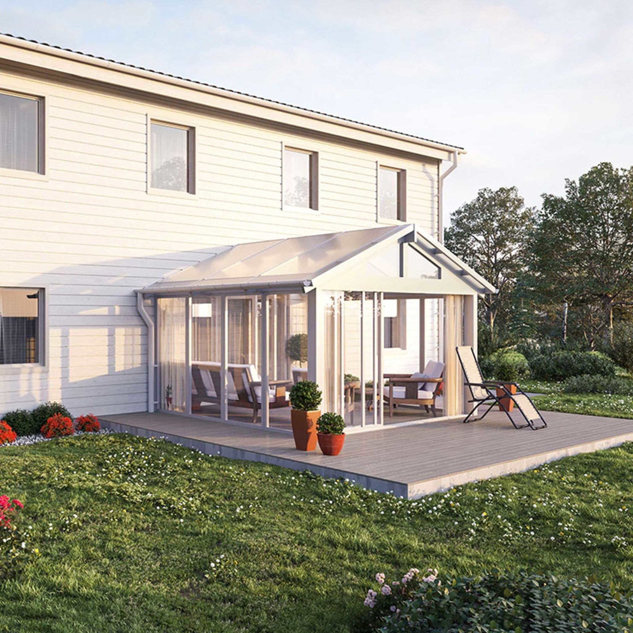 Halle Uterumssats sadeltak | Vinterträdgård | Halle®